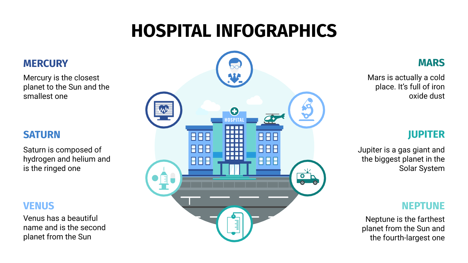 Free Hospital Infographics for Google Slides and PowerPoint