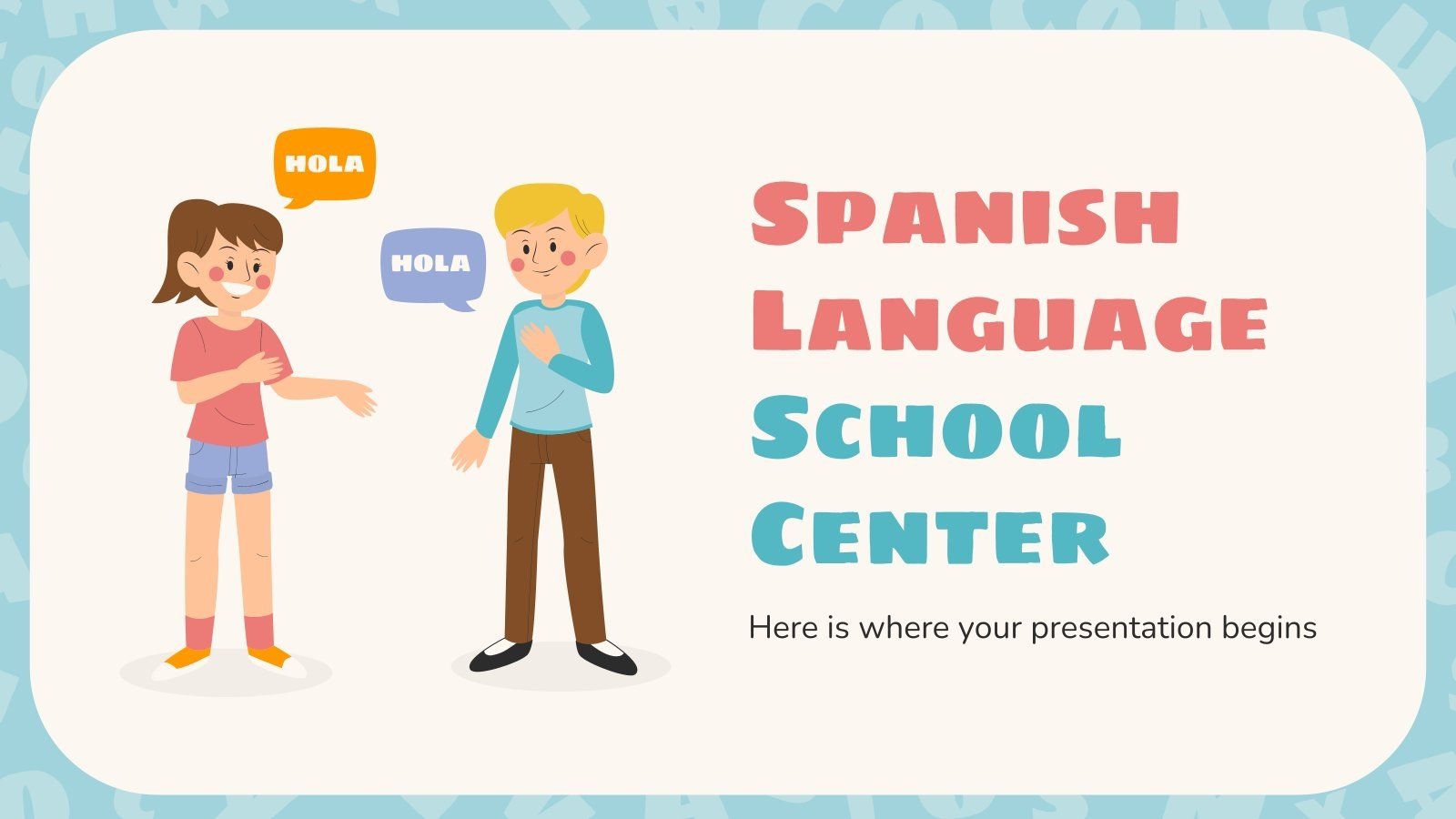 Spanish Language School Center | Google Slides & PPT