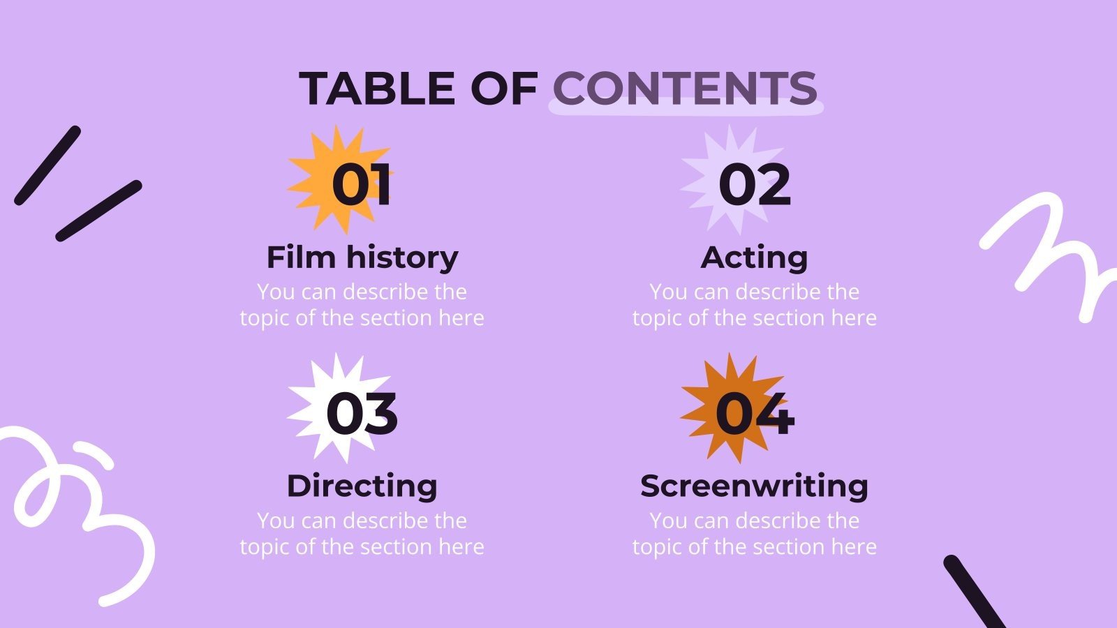 Cinema & Film Major for College | Google Slides & PPT