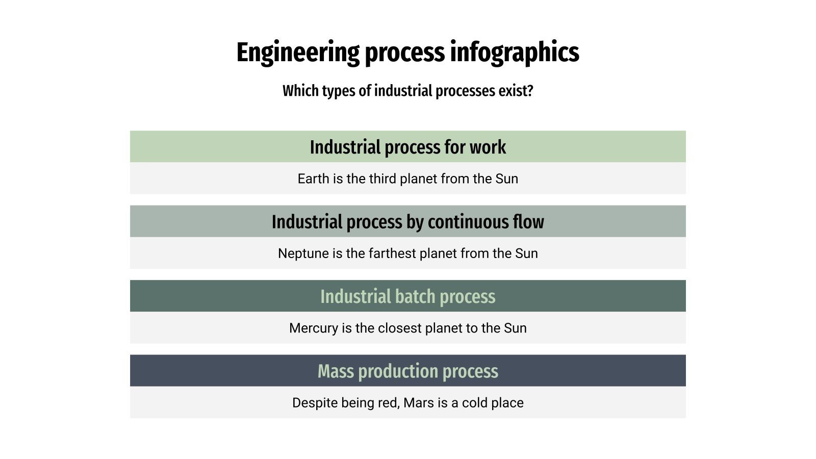 Engineering Process Infographics | Google Slides & PPT