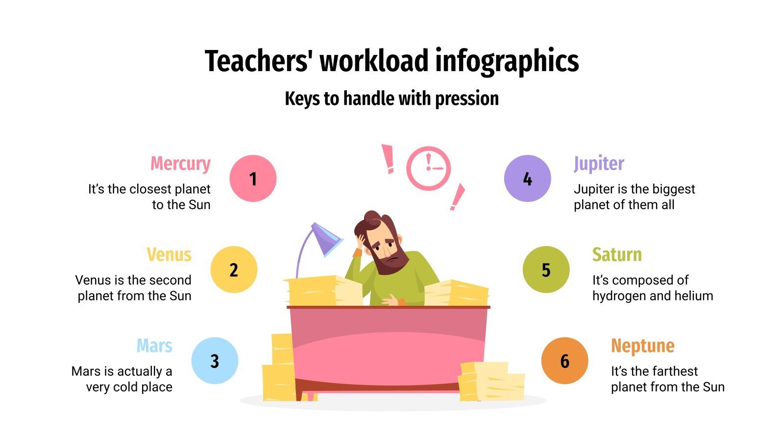 Teachers' Workload Infographics | Google Slides & PowerPoint