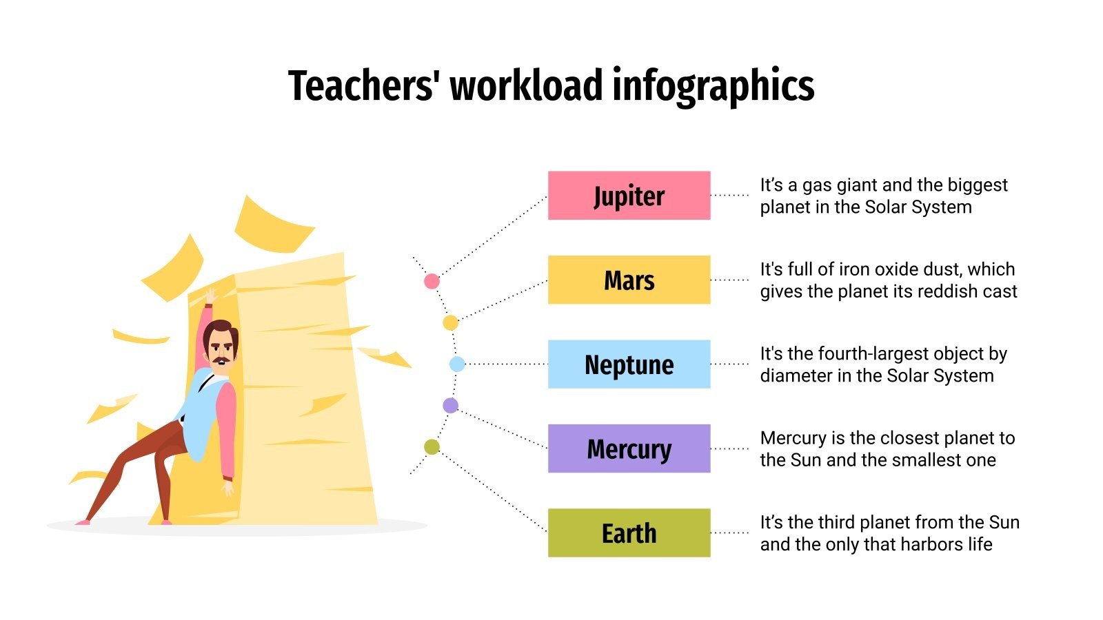 Teachers' Workload Infographics | Google Slides & PowerPoint