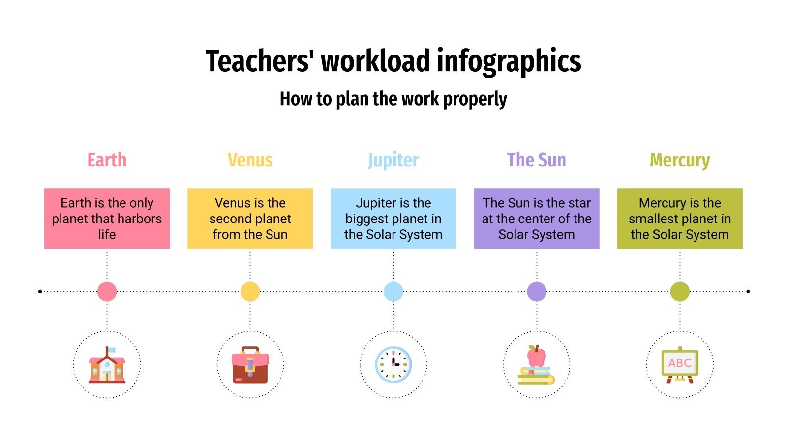 Teachers' Workload Infographics | Google Slides & PowerPoint