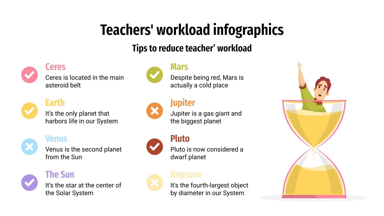 Teachers' Workload Infographics | Google Slides & PowerPoint