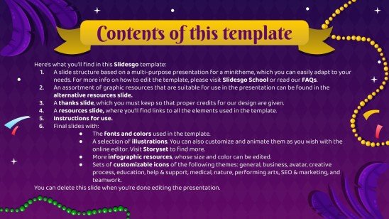 Mardi Gras Minitheme | Google Slides & PowerPoint