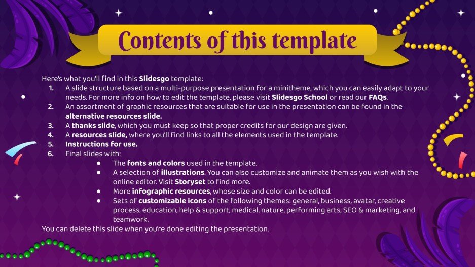 Mardi Gras Minitheme | Google Slides & PowerPoint