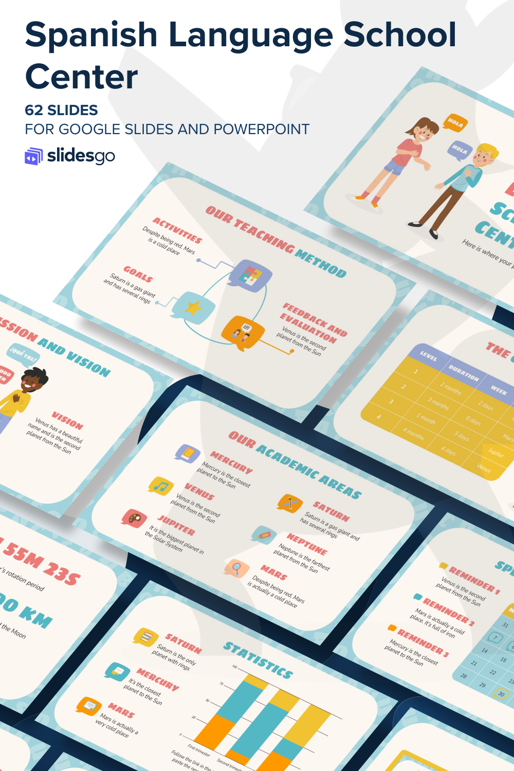 Spanish Language School Center | Google Slides & PPT