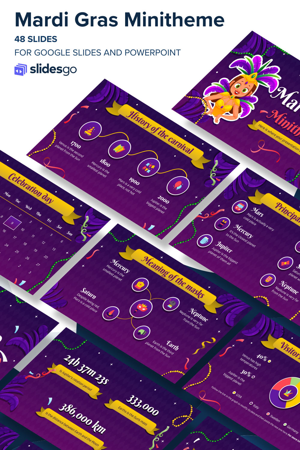 Mardi Gras Minitheme | Google Slides & PowerPoint