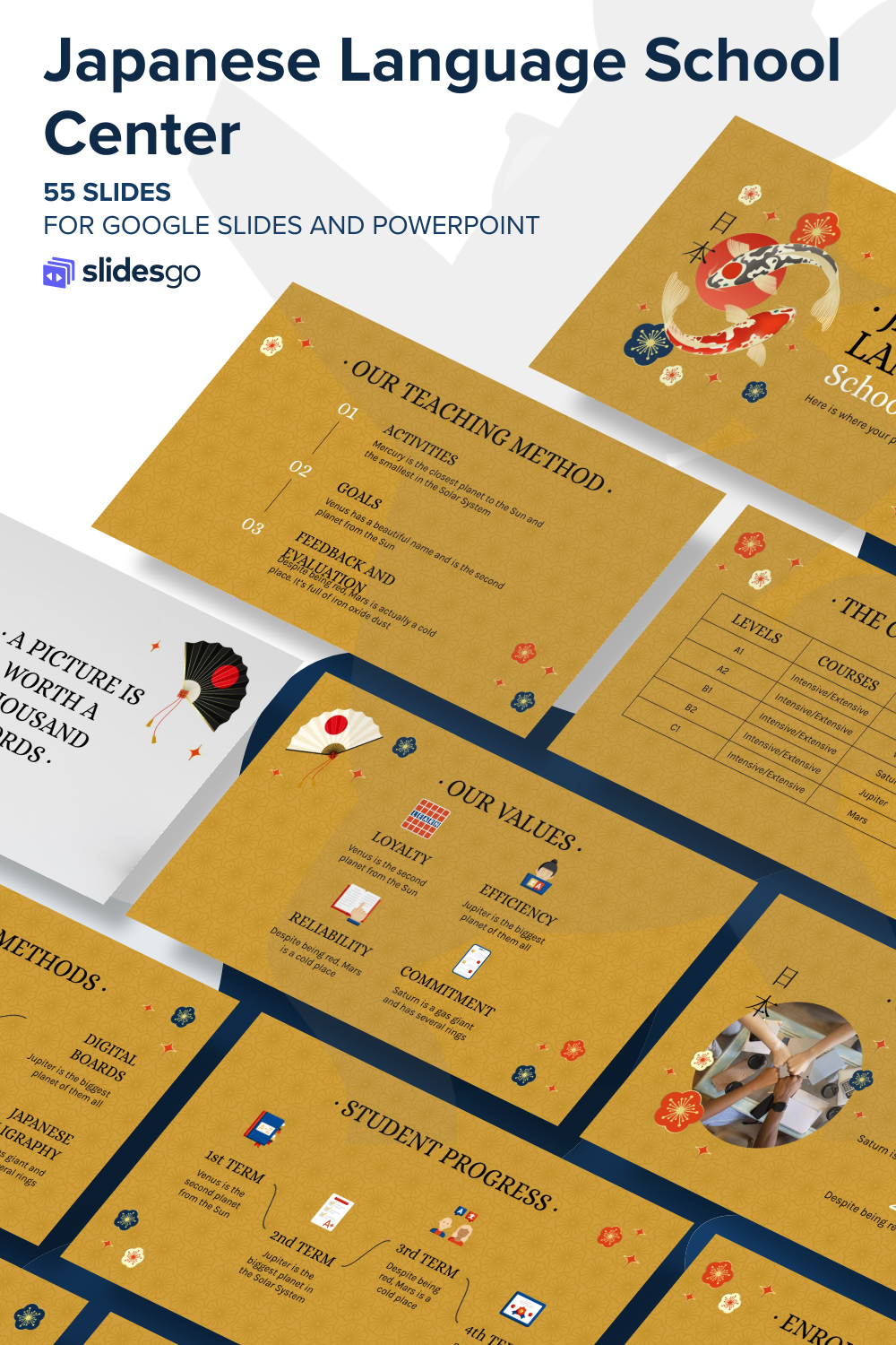 Japanese Language School Center | Google Slides & PowerPoint