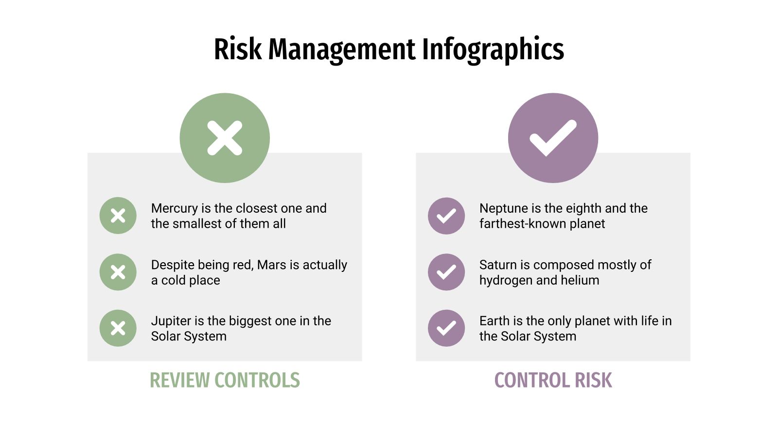 Risk Management Infographics for Google Slides and PowerPoint