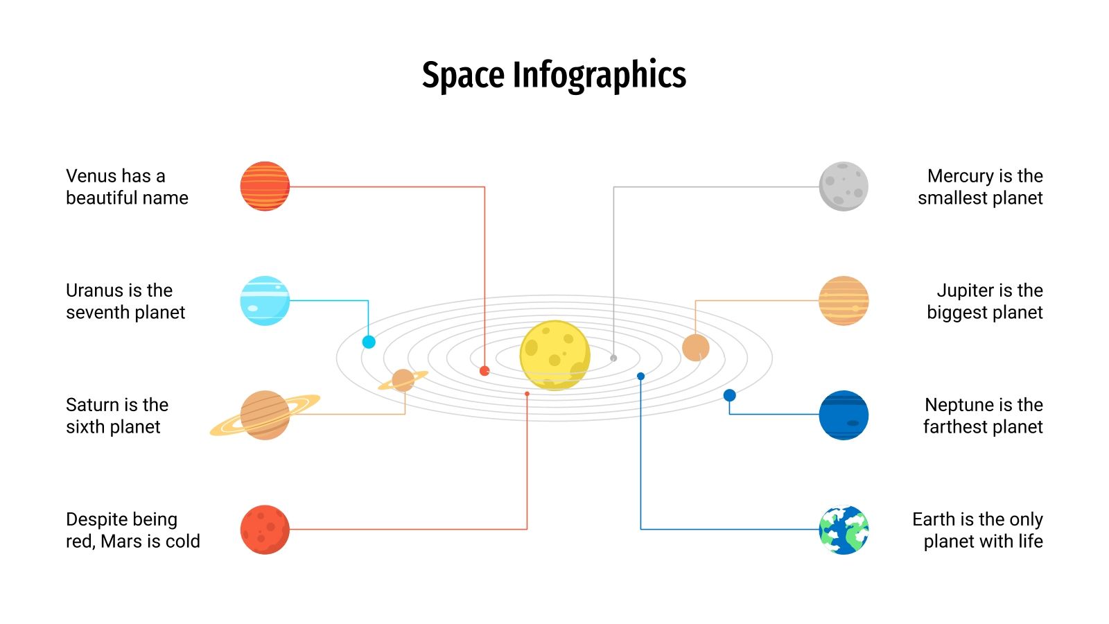 Space Infographics for Google Slides and PowerPoint