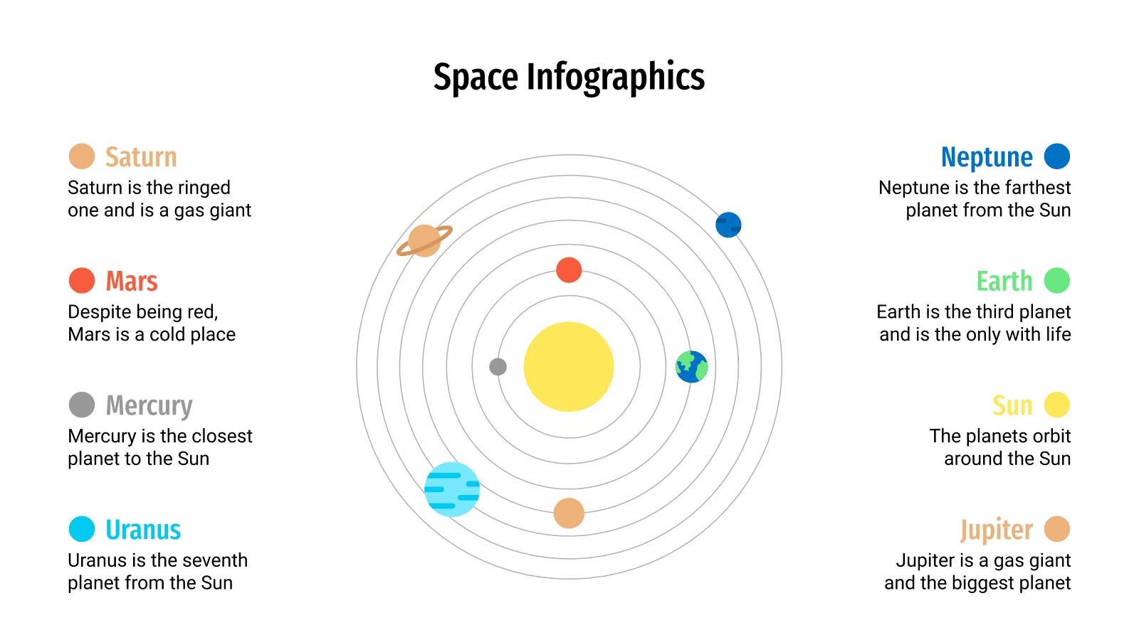 Space Infographics for Google Slides and PowerPoint