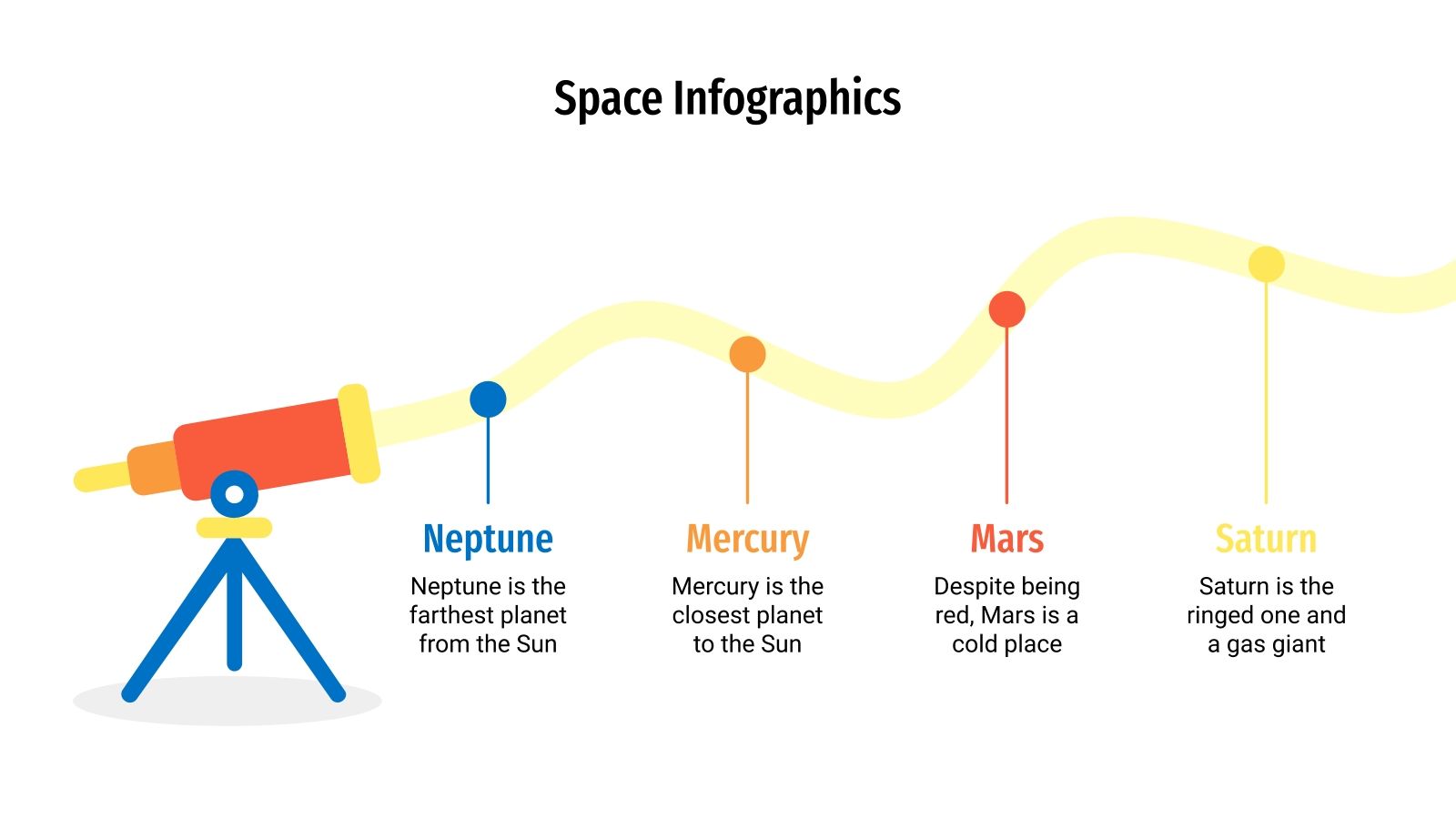 Space Infographics for Google Slides and PowerPoint