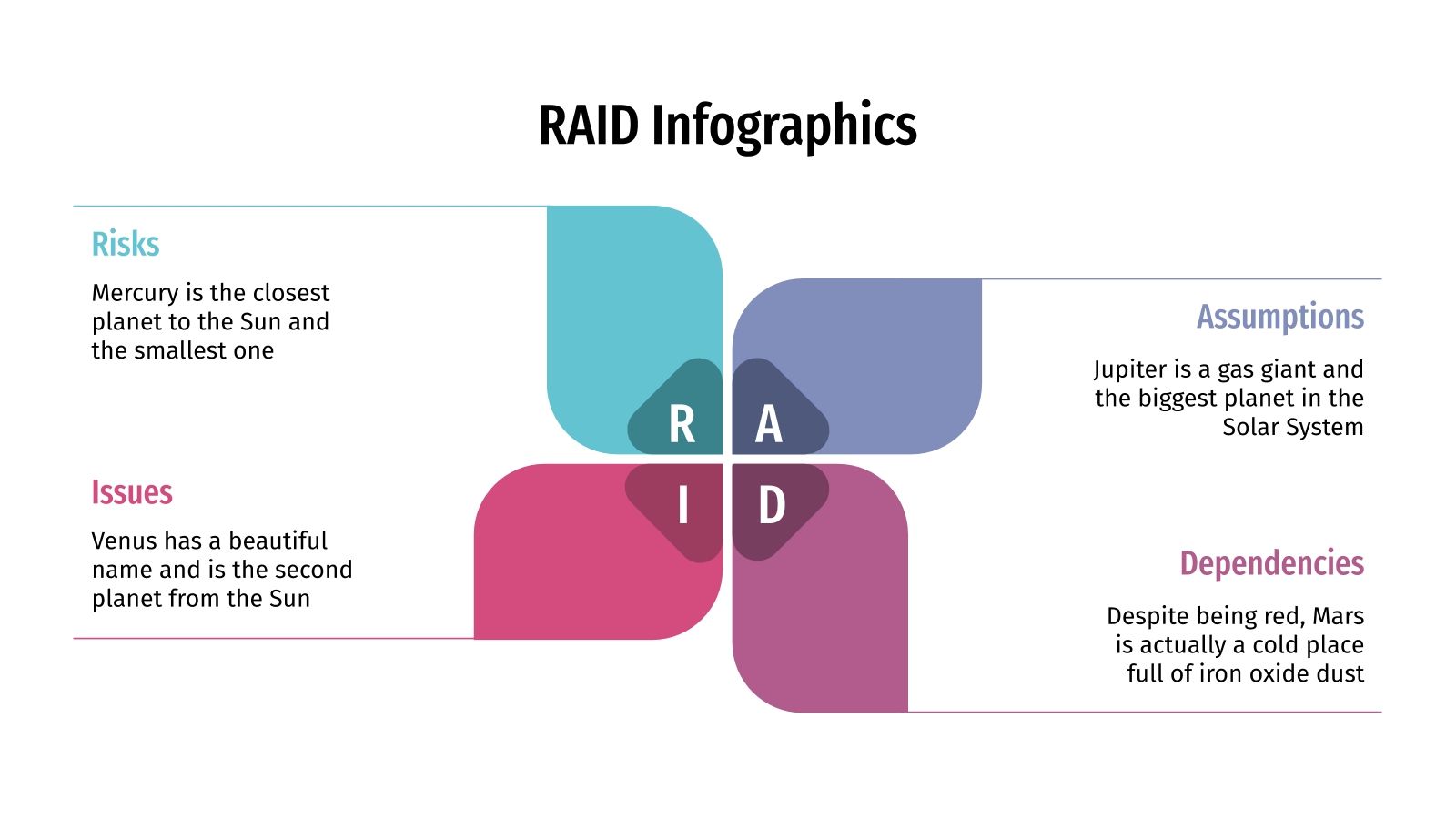 Infographies RAID gratuites pour Google Slides et PowerPoint