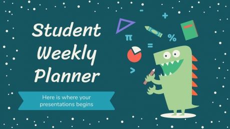 Student Weekly Planner Google Slides and PowerPoint template