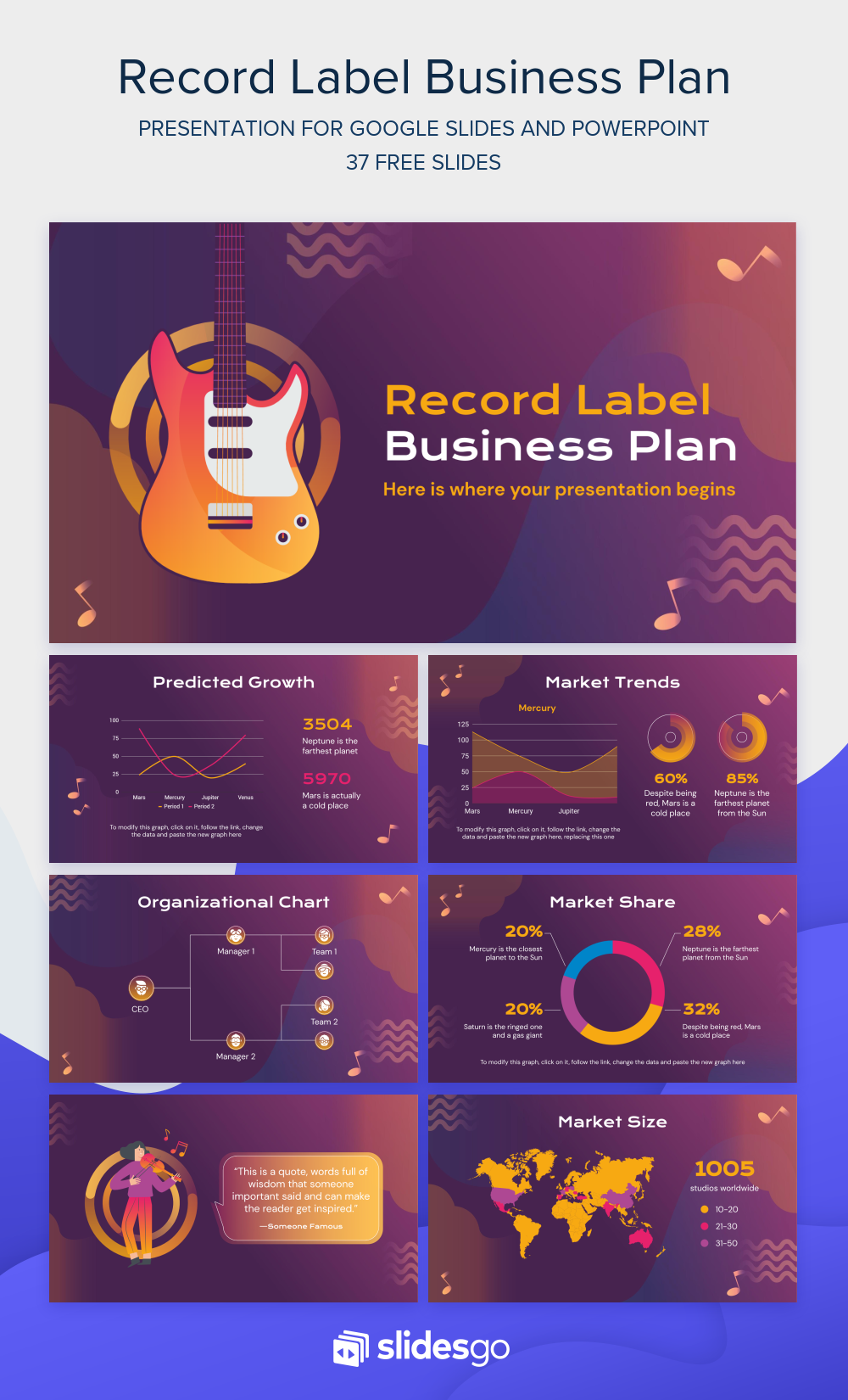 Record Label Business Plan Template