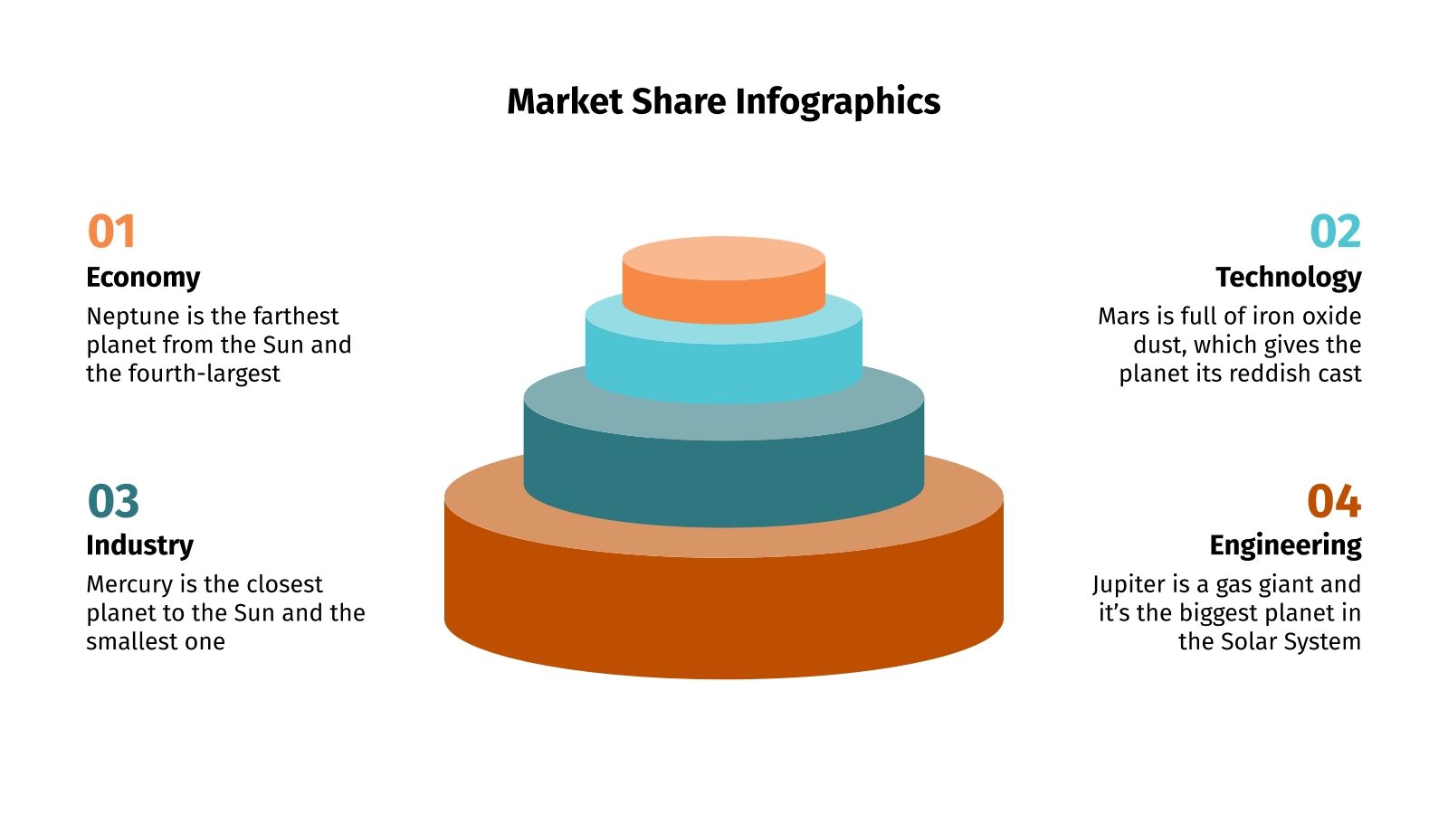 Free Market Share Infographics for Google Slides and PowerPoint
