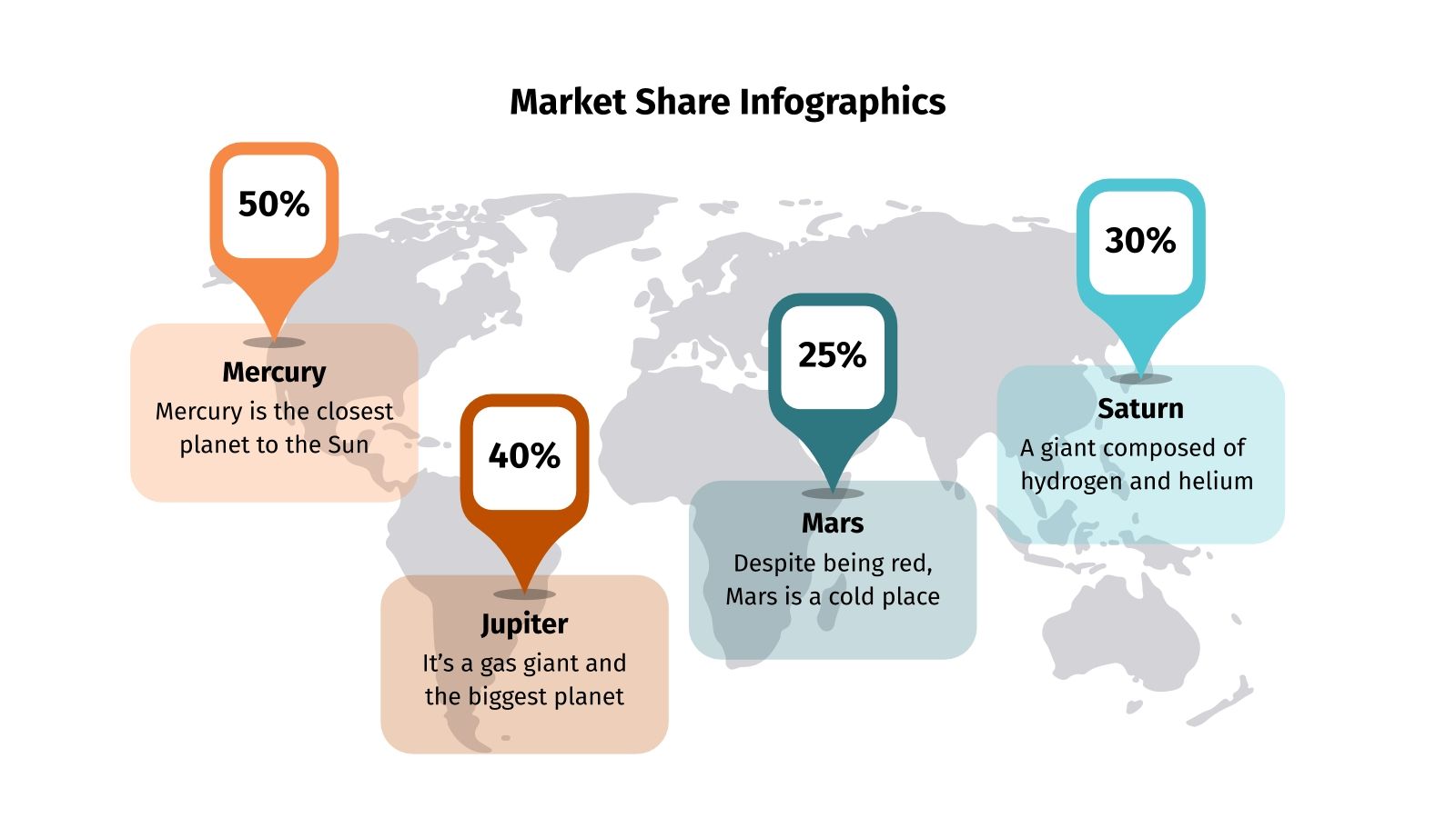 Free Market Share Infographics for Google Slides and PowerPoint