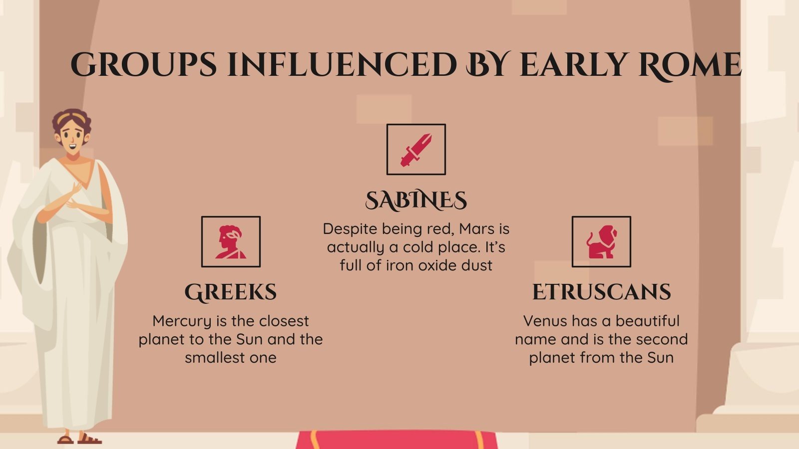 Ancient Roman Culture Minitheme | Google Slides & PPT