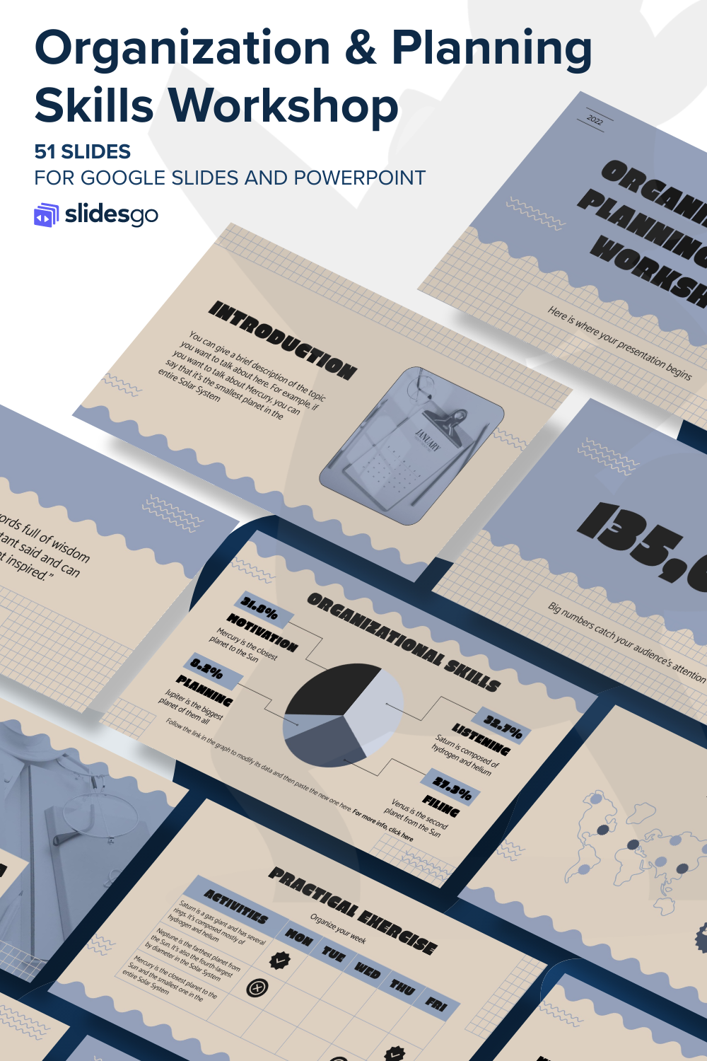 Organization & Planning Skills Workshop | Google Slides & PPT