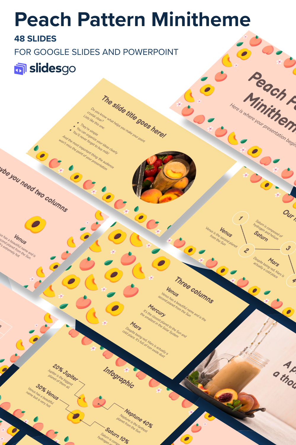 Peach Pattern Minitheme | Google Slides & PowerPoint