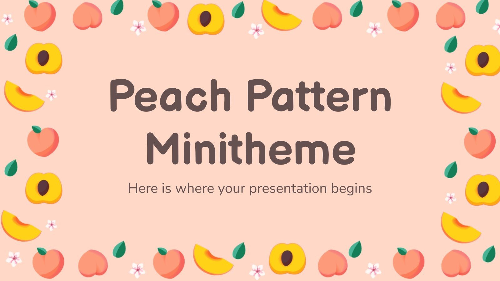 Peach Pattern Minitheme | Google Slides & PowerPoint