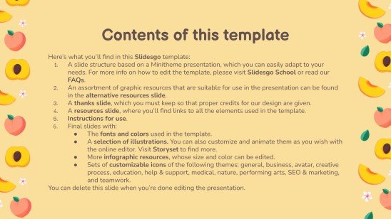 Peach Pattern Minitheme | Google Slides & PowerPoint