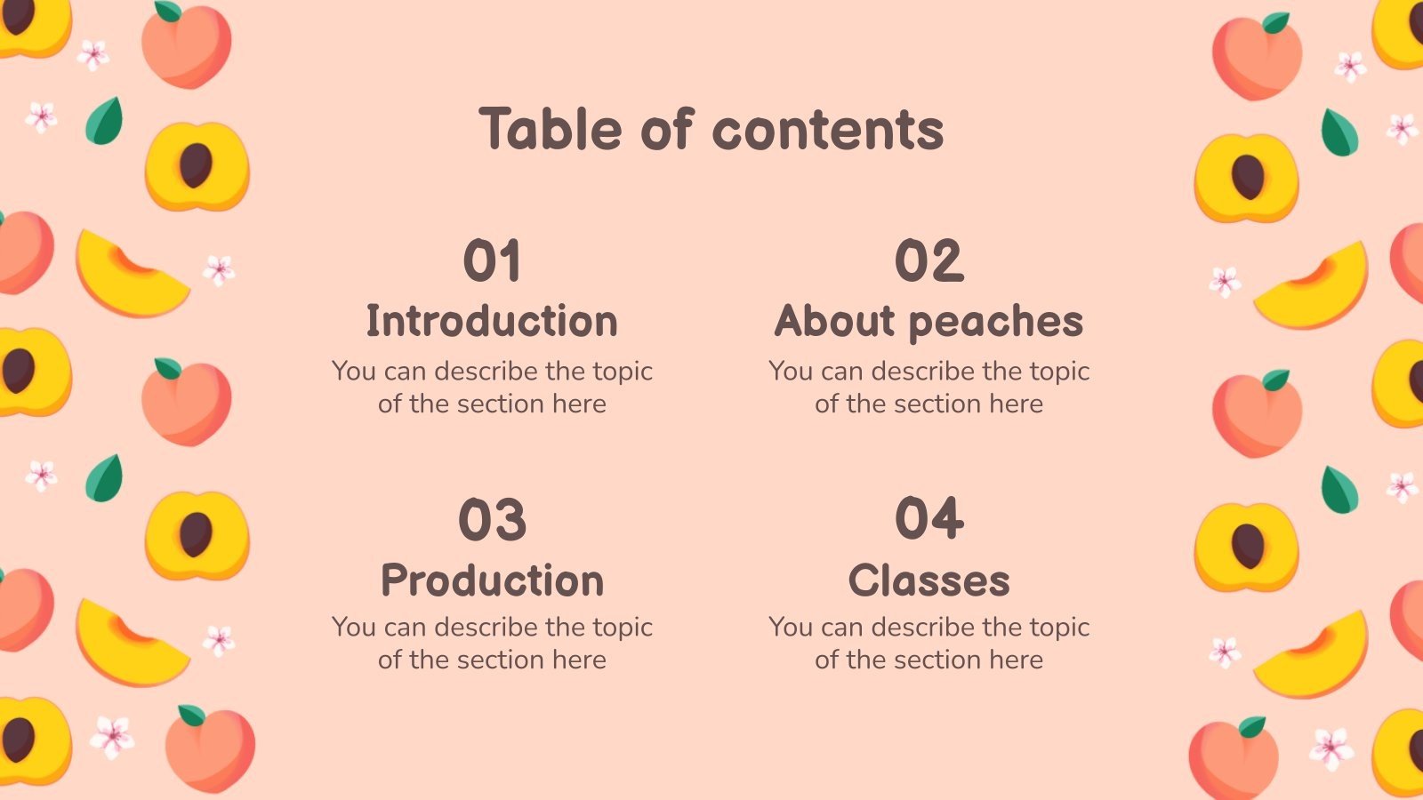 Peach Pattern Minitheme | Google Slides & PowerPoint