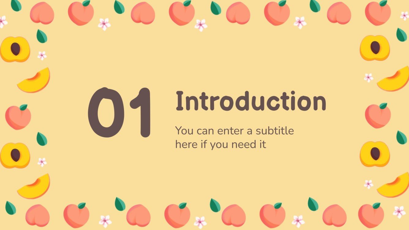 Peach Pattern Minitheme | Google Slides & PowerPoint