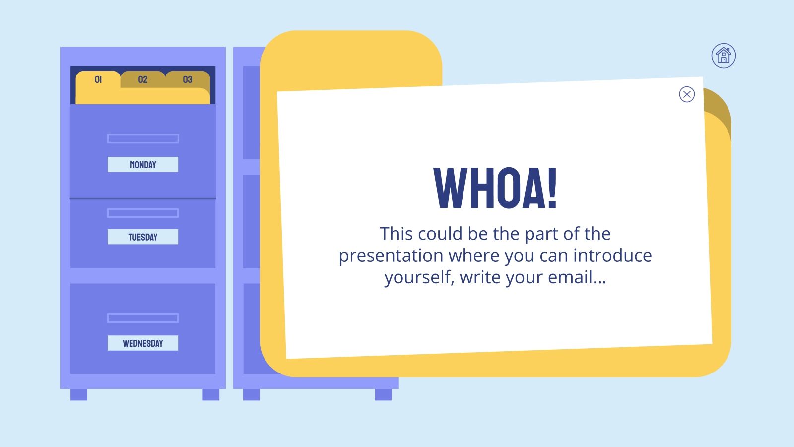 Interactive File Cabinets Google Slides & PowerPoint template