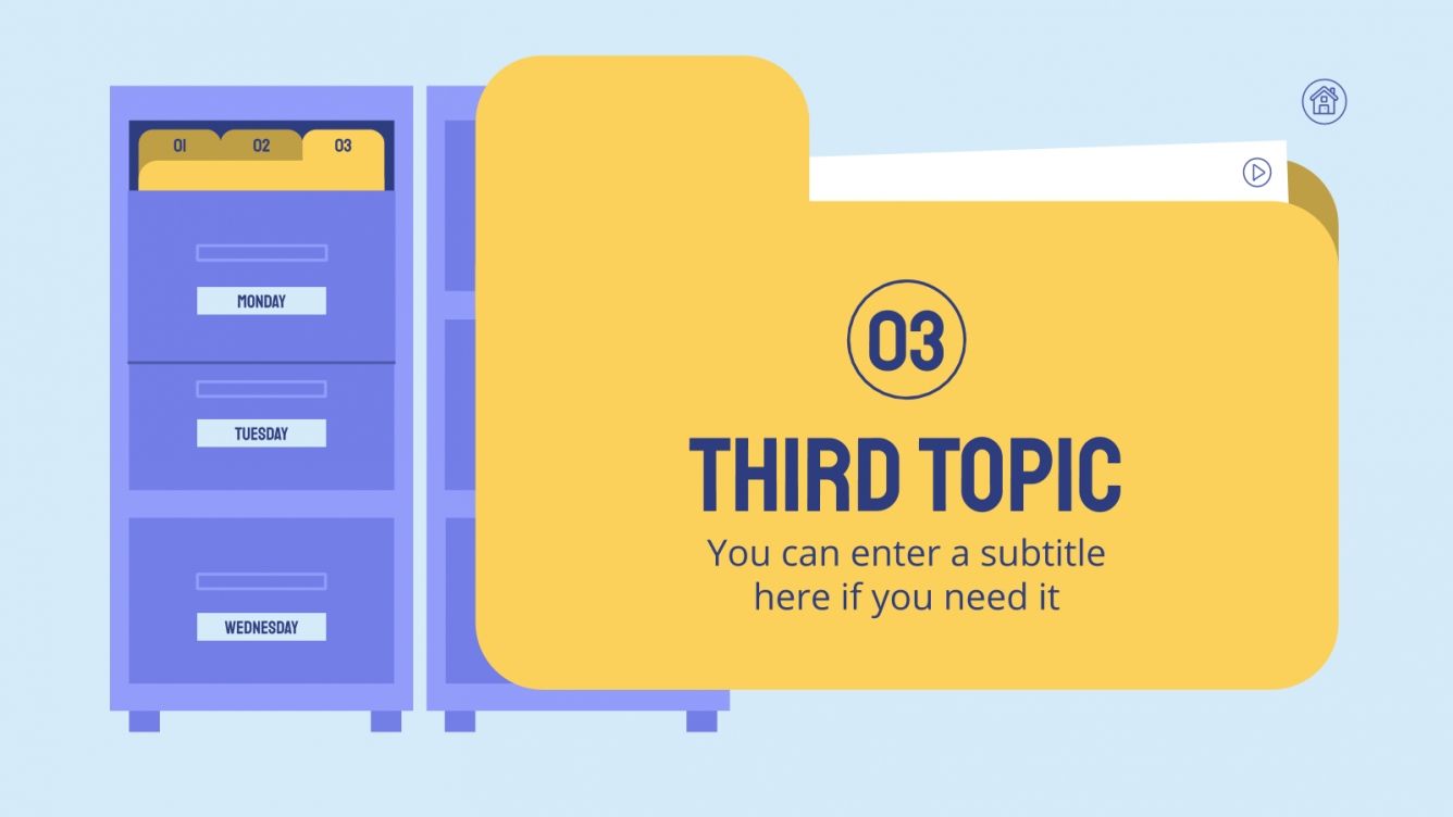 Interactive File Cabinets Google Slides & PowerPoint template