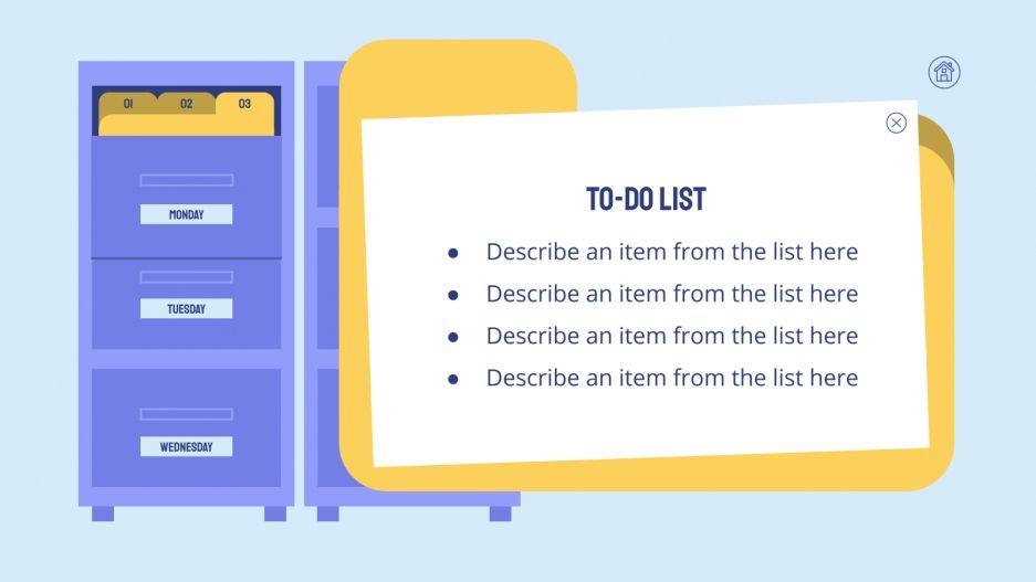 Interactive File Cabinets Google Slides & PowerPoint template