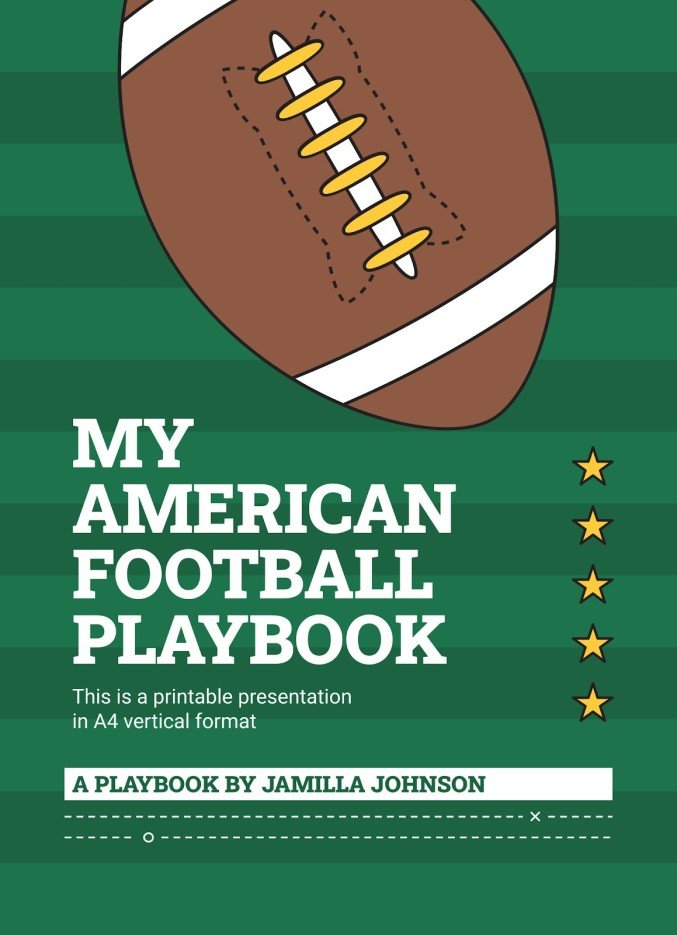 My American Football Playbook | Google Slides & PPT