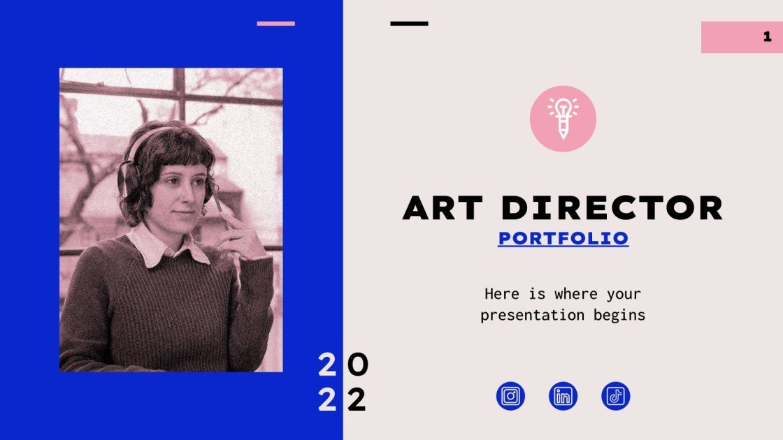 Art Director Portfolio | Google Slides & PowerPoint template