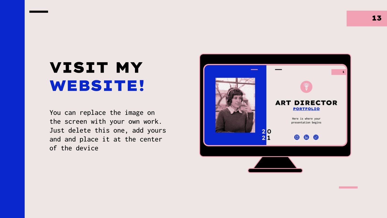 Art Director Portfolio | Google Slides & PowerPoint template