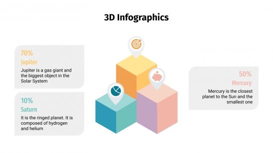 3d Paper Infographic Powerpoint Template Free Download