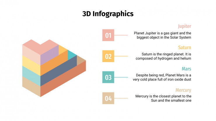 3d Paper Infographic Powerpoint Template Free Download