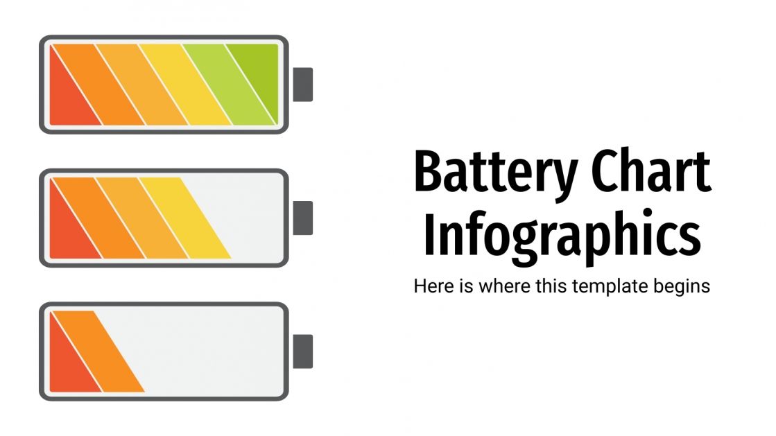 Free Battery Chart Infographics for Google Slides and PowerPoint