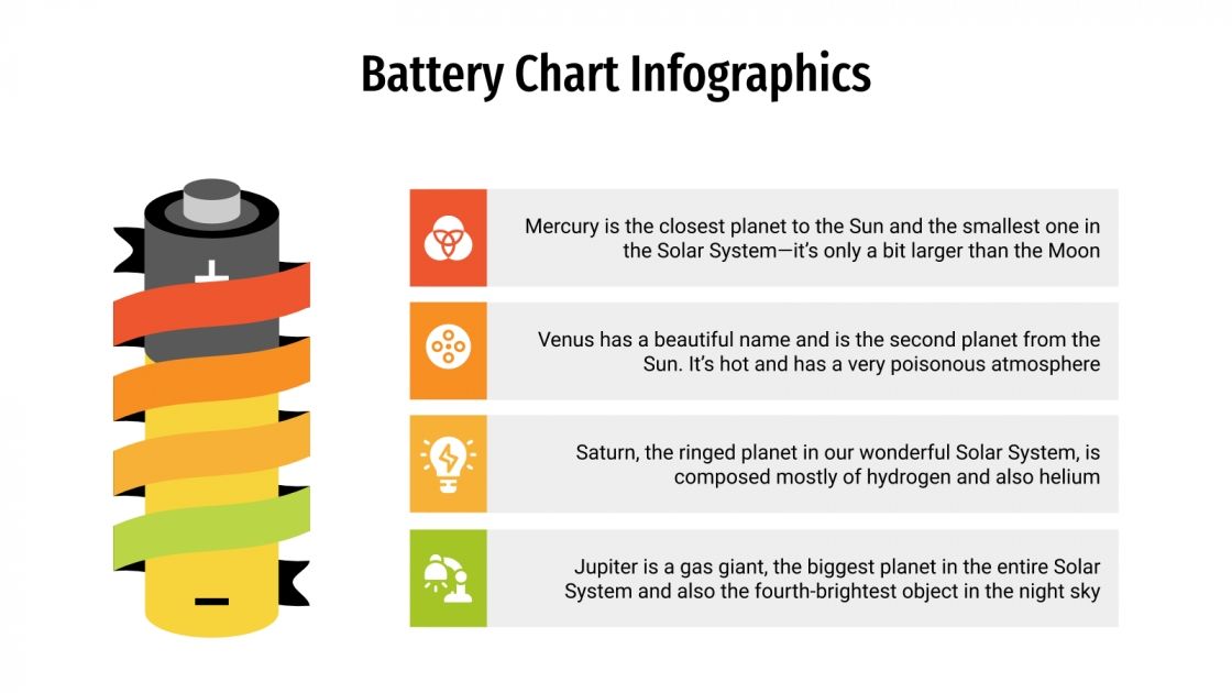 Free Battery Chart Infographics for Google Slides and PowerPoint