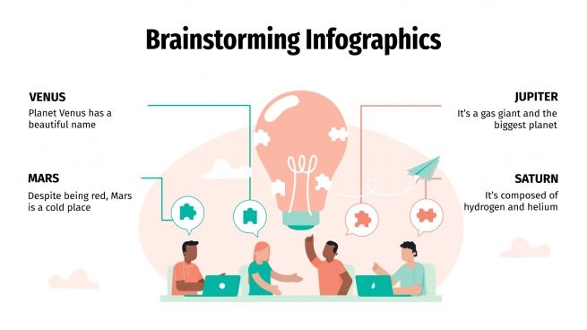 Free Brainstorming Infographics for Google Slides and PPT