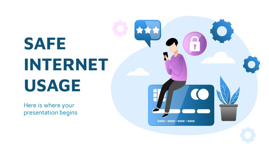 Safe Internet Usage | Google Slides & PowerPoint theme