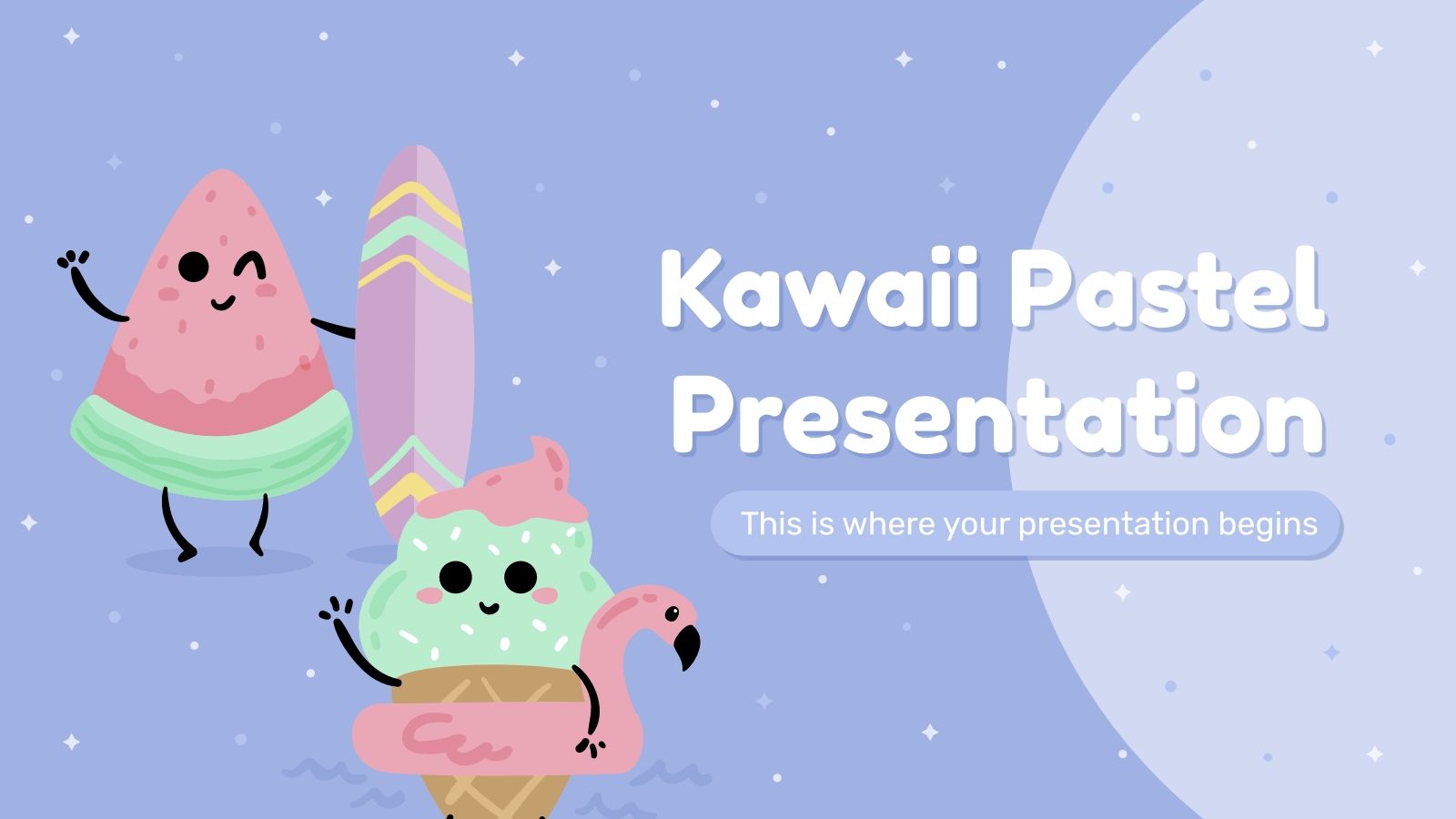 Kawaii Pastel Google Slides theme & PowerPoint template