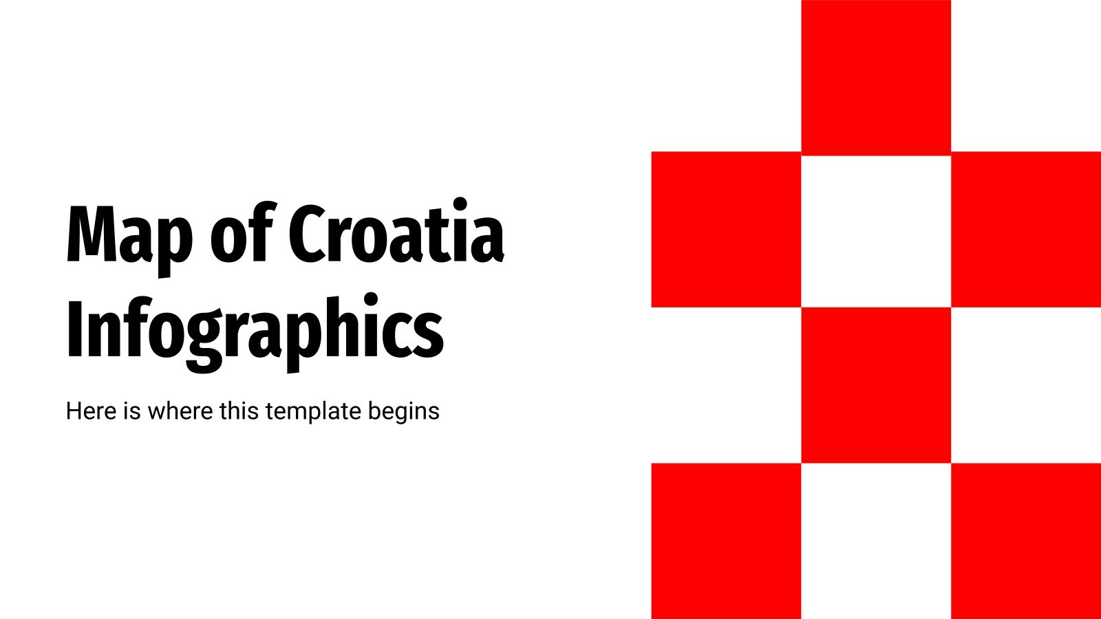Map of Croatia Infographics | Google Slides and PPT template