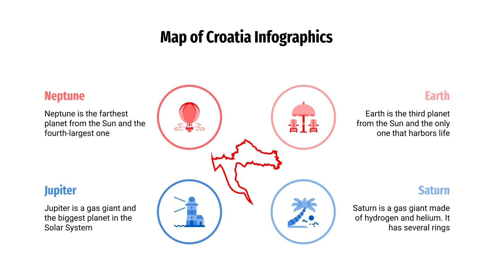 Map of Croatia Infographics | Google Slides and PPT template