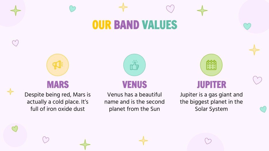 Banda colorida masculina de k-pop | Google Slides y PowerPoint