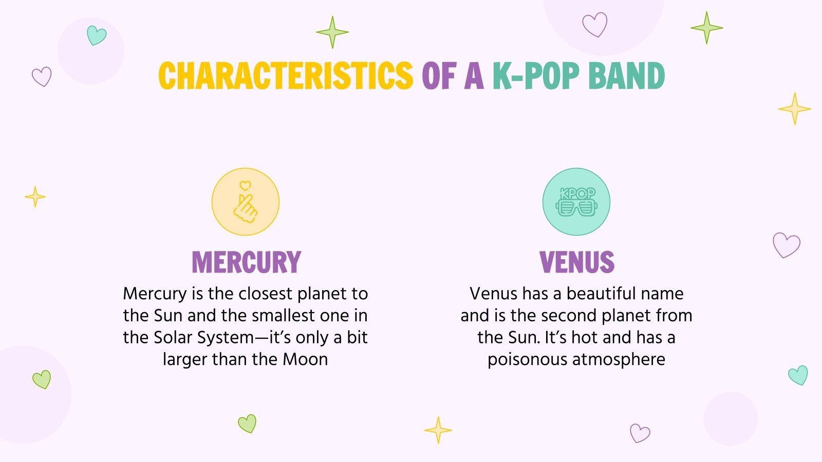 Colorful K-pop Boy Band | Google Slides & PowerPoint