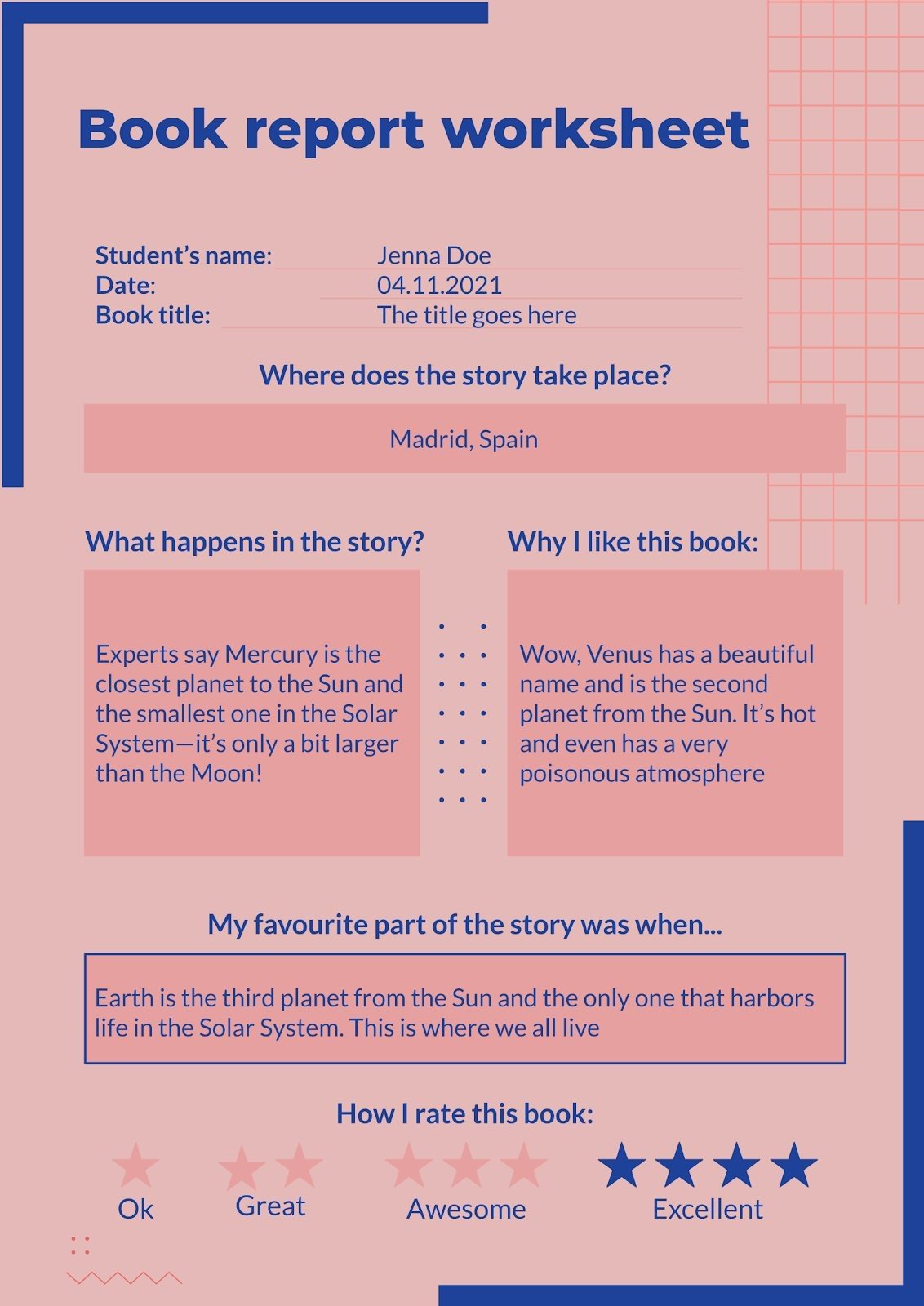 Book Report Worksheets | Google Slides & PowerPoint