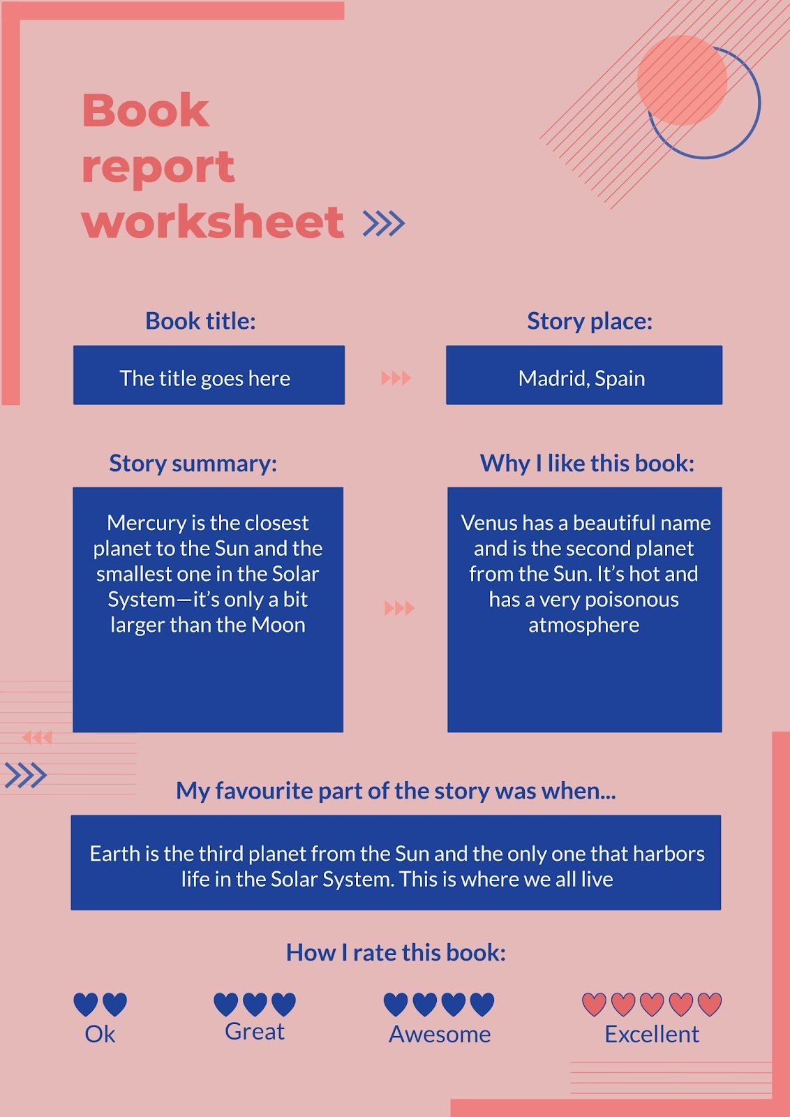 Book Report Worksheets | Google Slides & PowerPoint