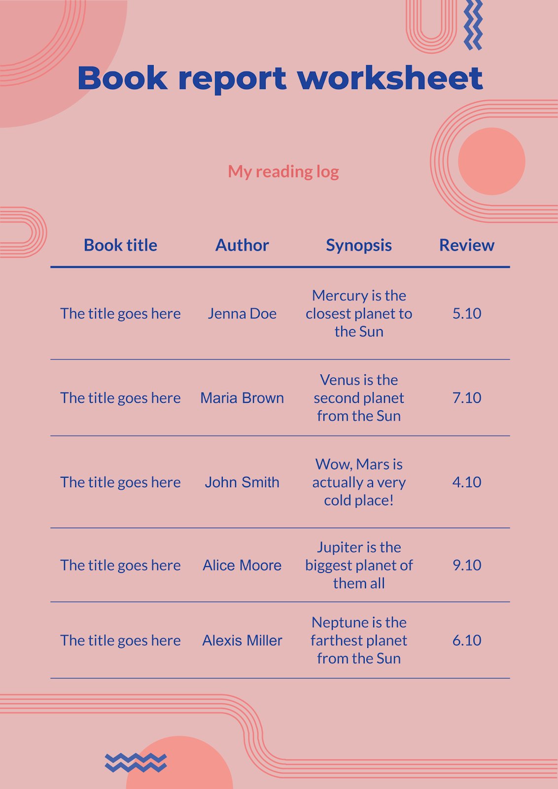 Book Report Worksheets | Google Slides & PowerPoint