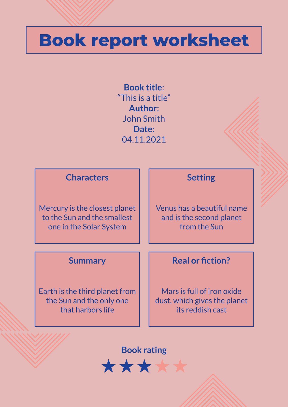 Book Report Worksheets | Google Slides & PowerPoint